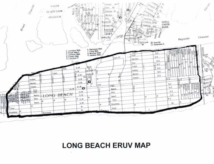 Eruv Map - Young Israel of Long Beach