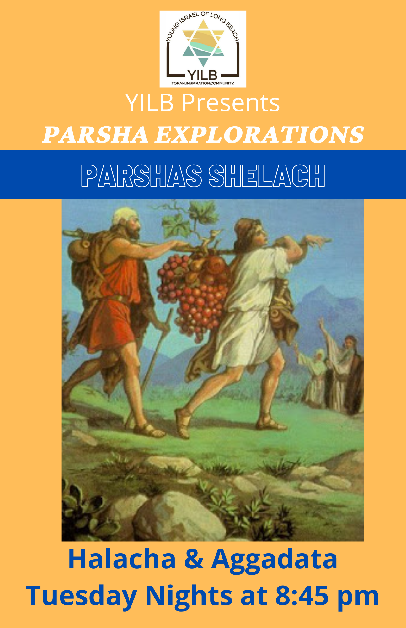 Parsha Shiur-Shelach Tuesday, June 1st at 8:45 pm - Young Israel of ...